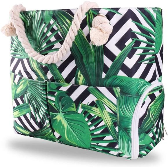 Bags | Extra Large Beach Tote Bag Jungle | Poshmark